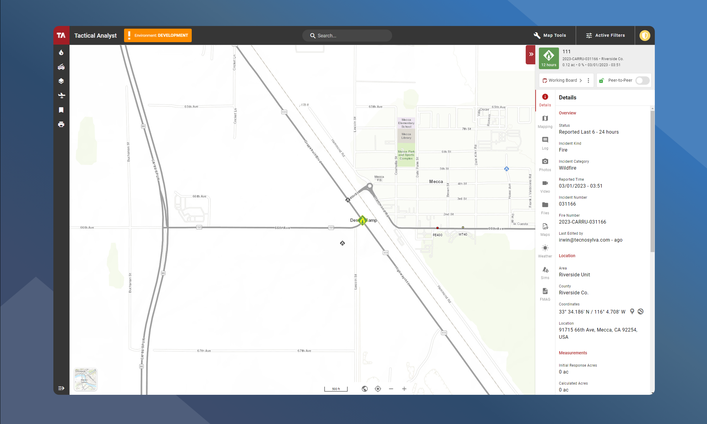 Incident Details Tab