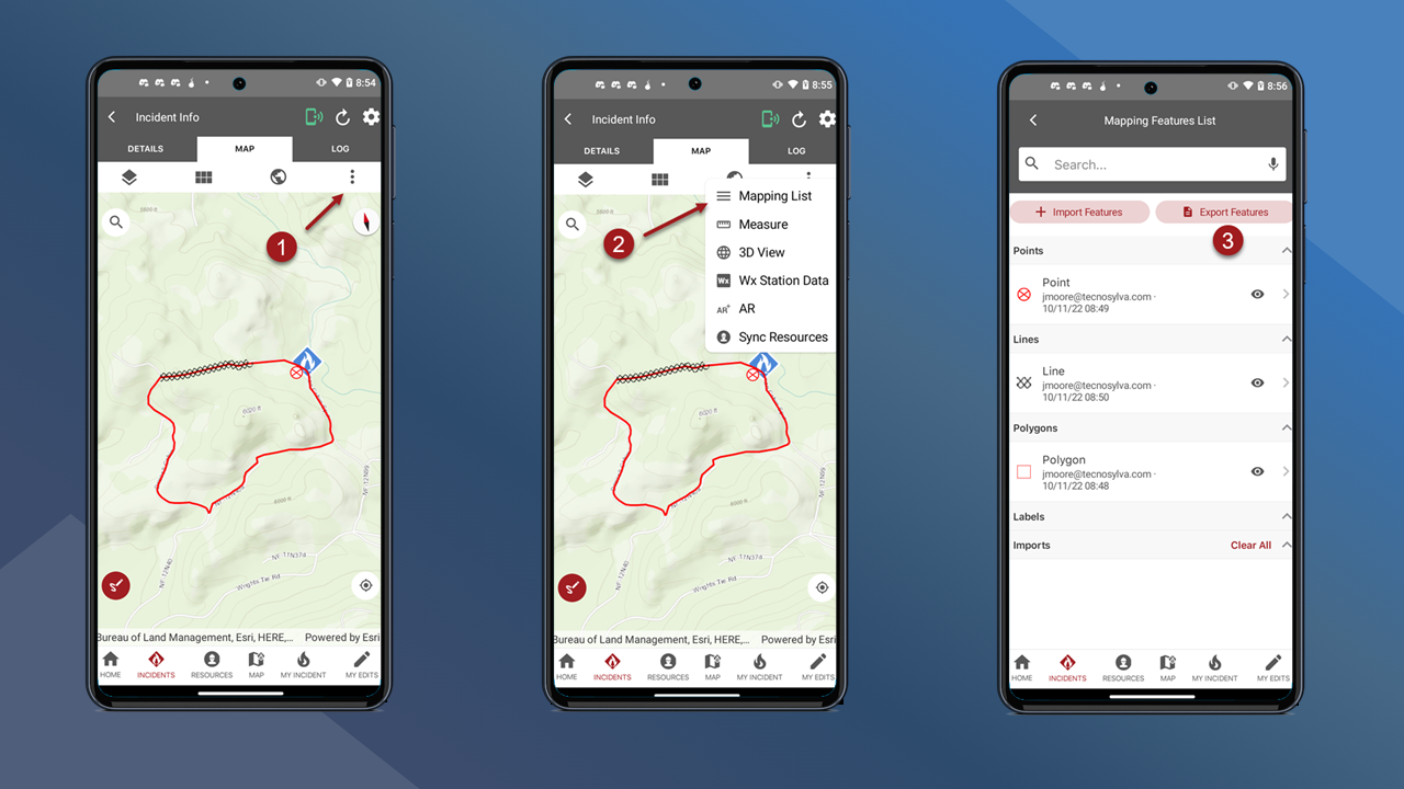 Bluetooth Sharing/AirDrop Mapping Features