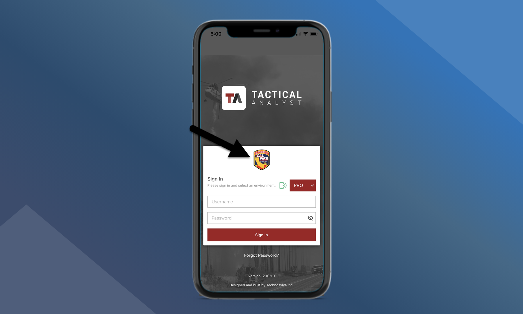 Unable to log in to the TA mobile application